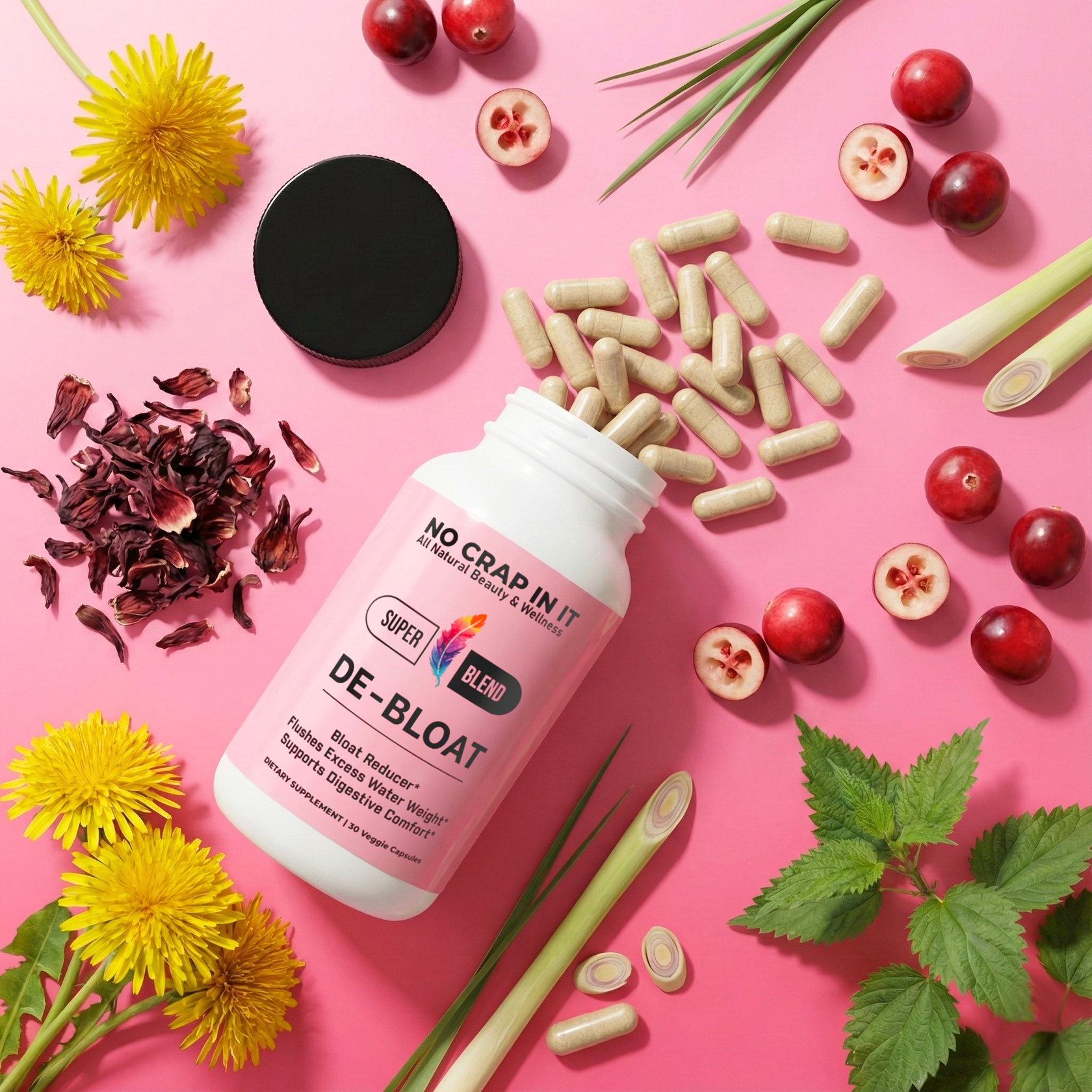 De-Bloat Super Blend Supplement – No Crap In It